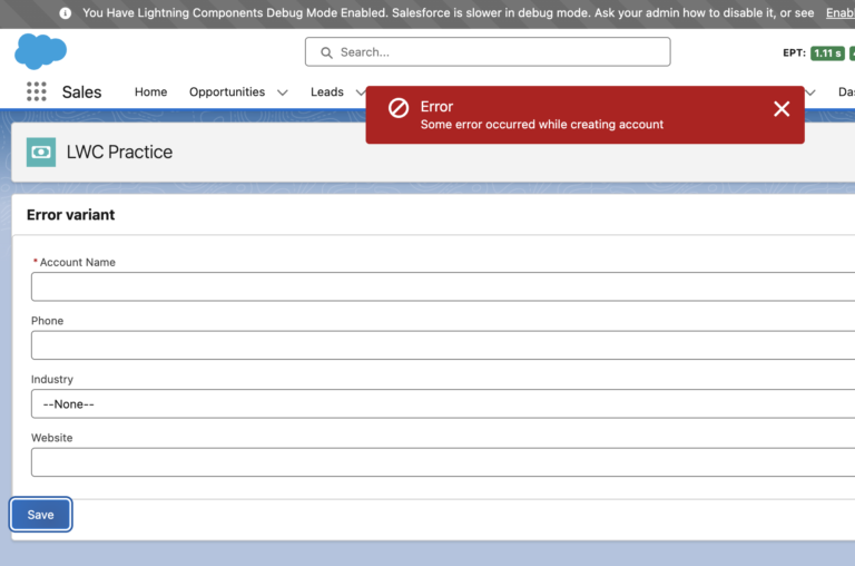 Toast Notifications in LWC with example - Salesforce Geek